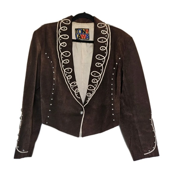 Tony Lama | Jackets & Coats | Vtg Tony Lama Chocolate Brown Suede ...